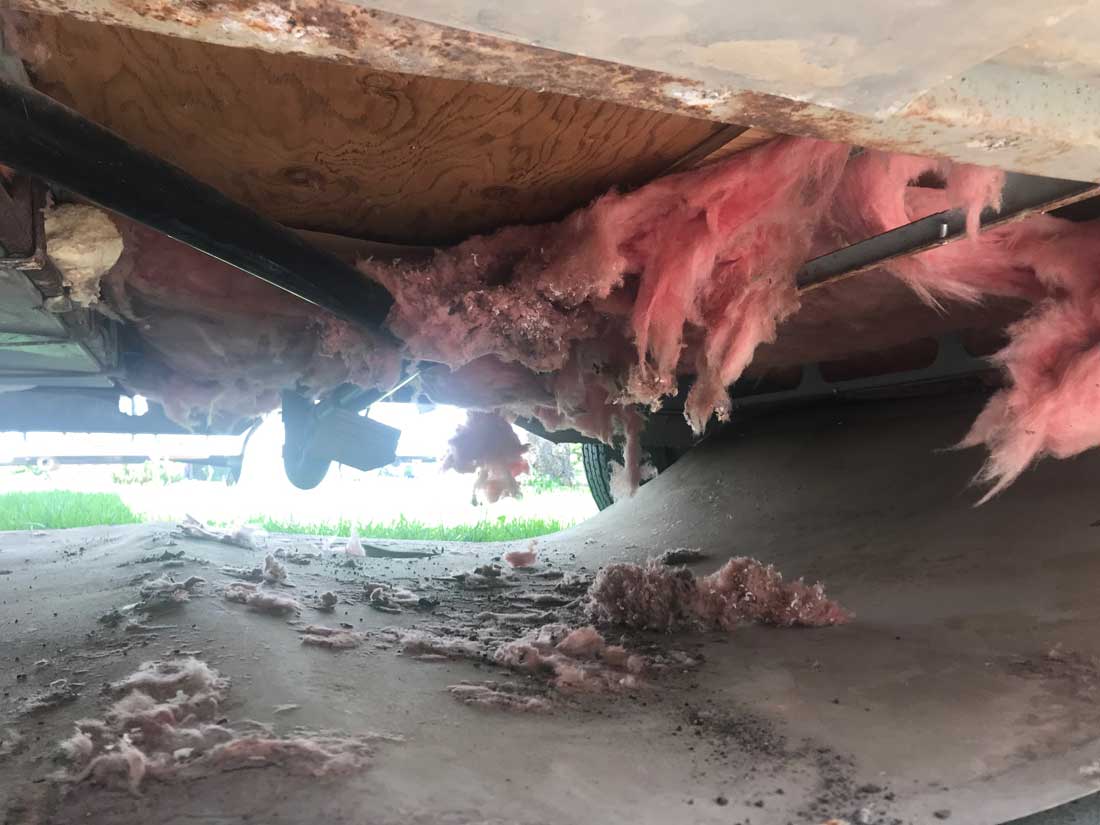 Airstream Restoration Step 3 & 16: Belly Pan - Ramona The Airstream ...