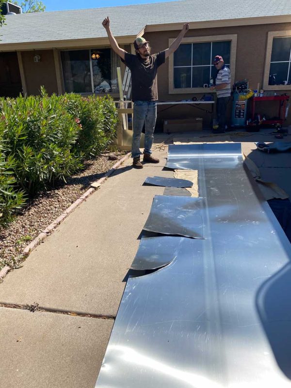 Airstream Restoration Step 3 & 16: Belly Pan - Ramona The Airstream ...