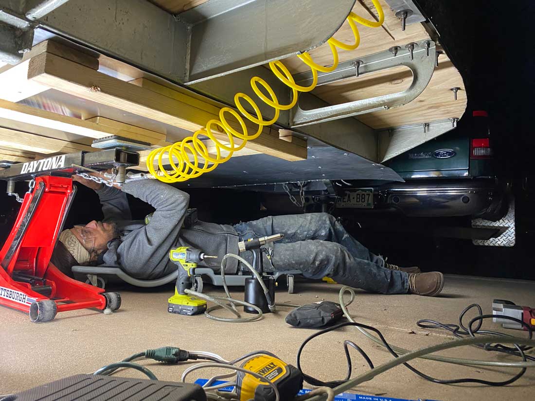 Airstream Restoration Step 3 & 16: Belly Pan - Ramona The Airstream ...